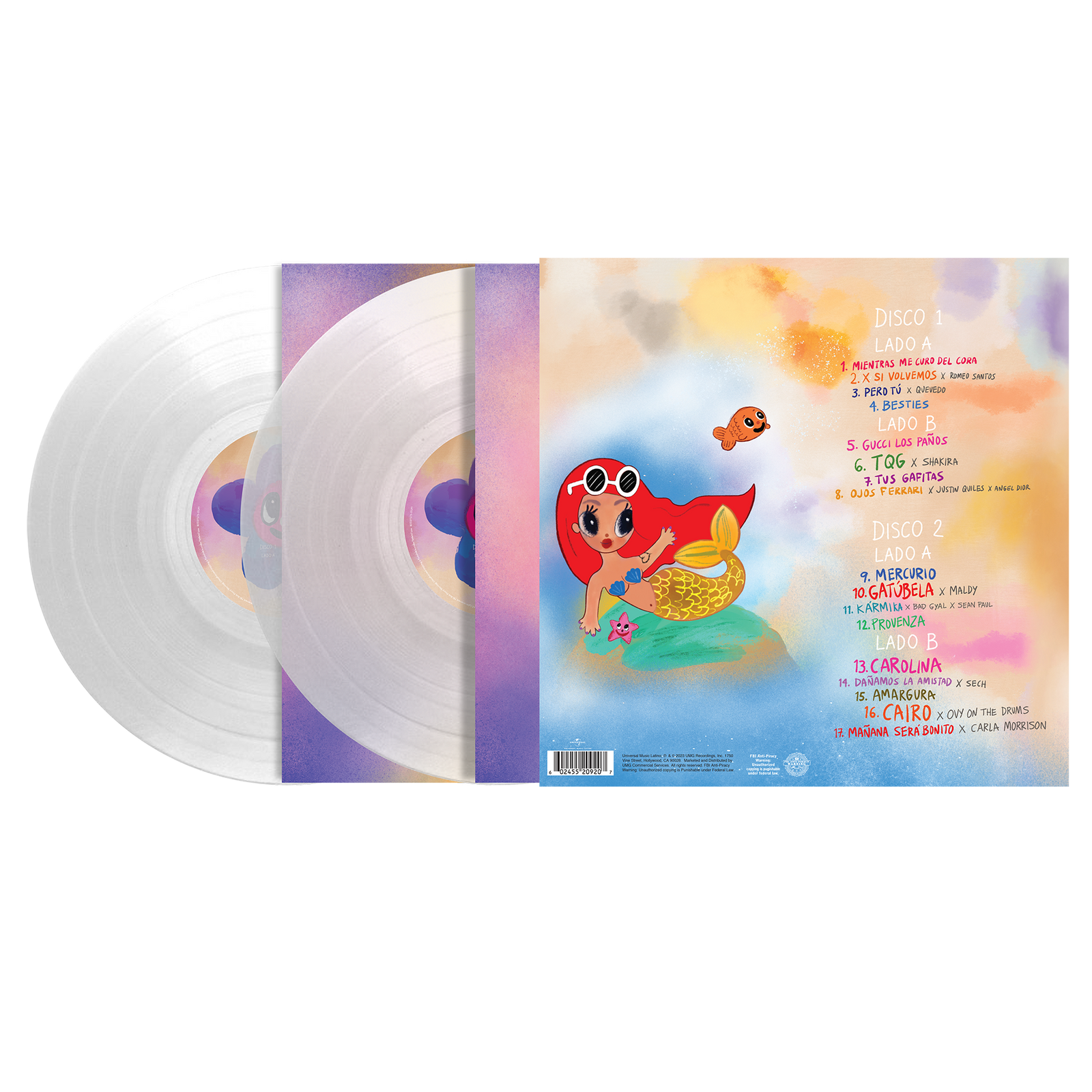 Karol G - Mañana Será Bonito Vinilo 2 LP Transparente