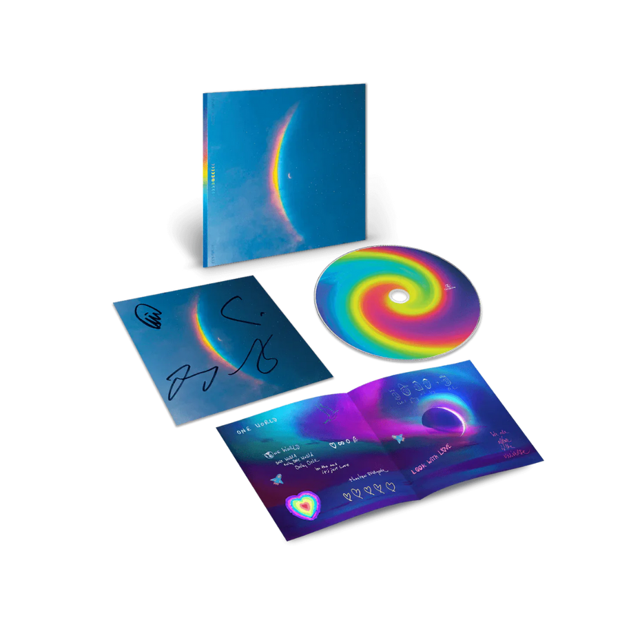 Coldplay Moon Music Cd Firmado